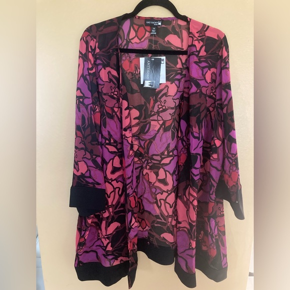 Anthony Original | Tops | Anthony Original Womens Floral Blouse Pink ...